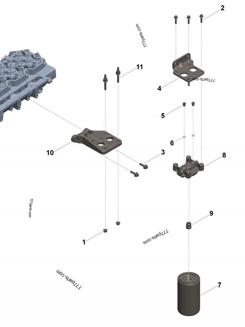 4990853 Fuel filter - Cummins spare part | 777parts.com