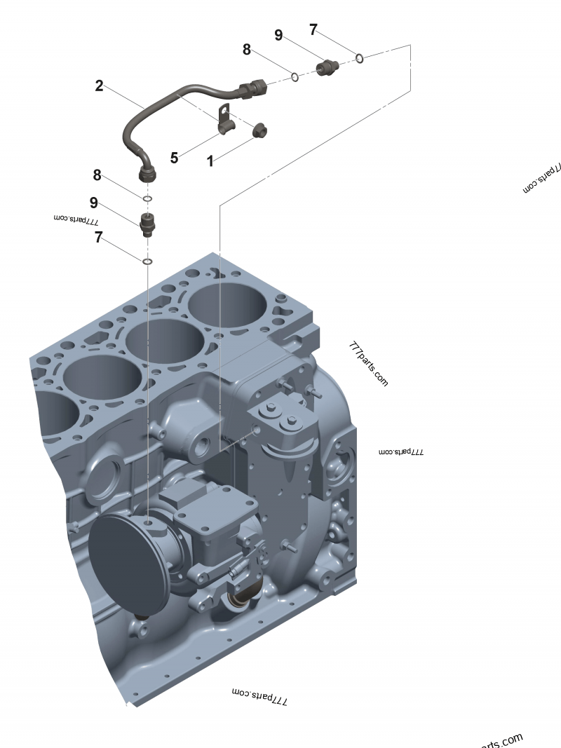 4992210 Turbocharger oil drain connection - Cummins spare part ...