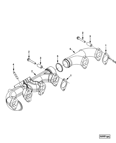 4992857 Exhaust manifold - Cummins spare part | 777parts.com