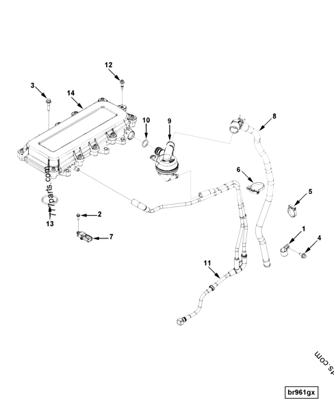 5255759 Lubricating oil drain tube - Cummins spare part | 777parts.com