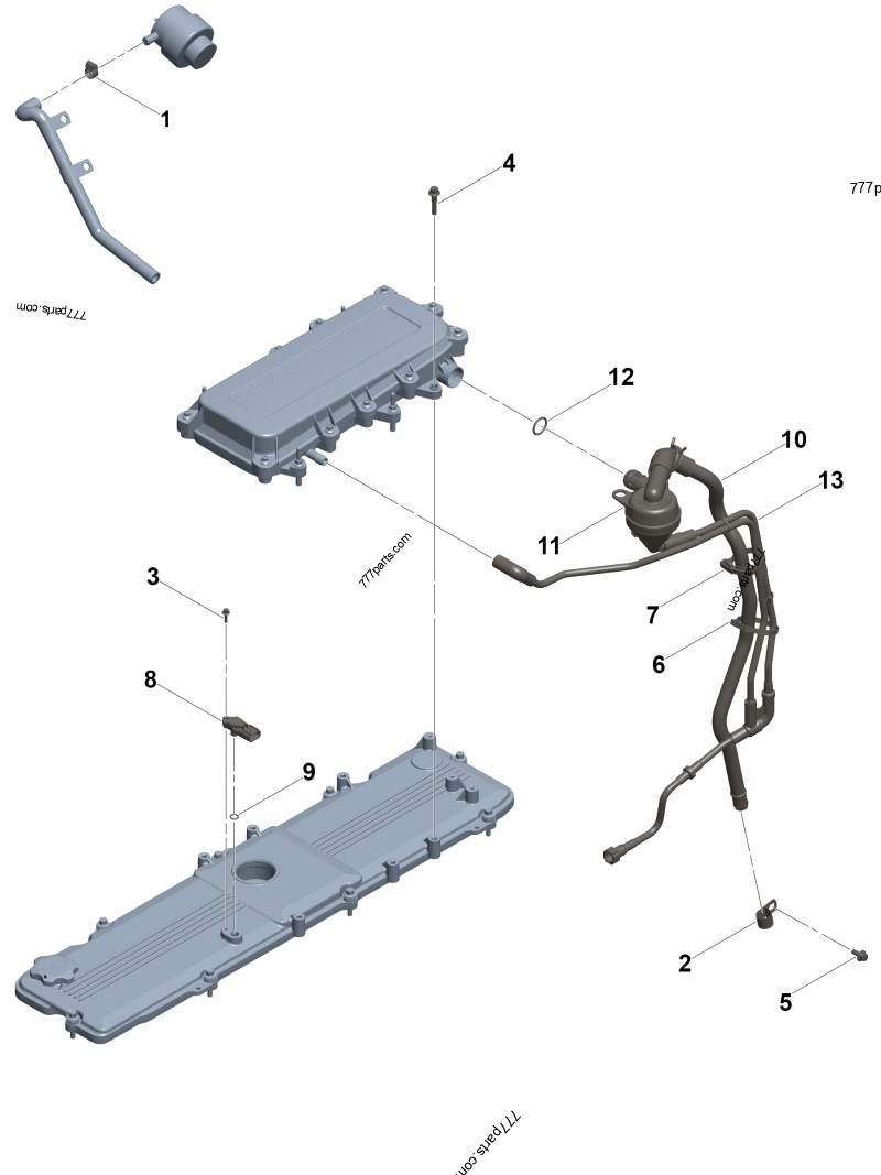 5255759 Lubricating oil drain tube - Cummins spare part | 777parts.com
