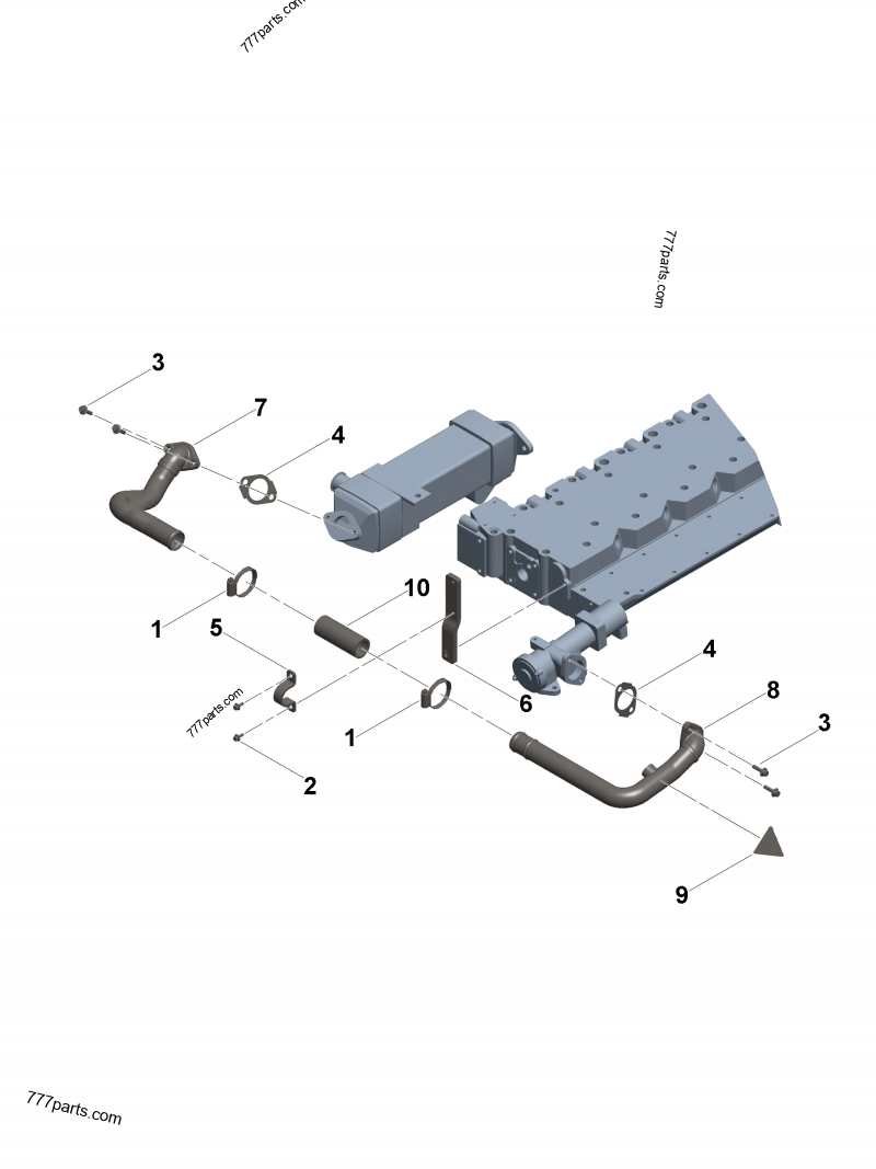 5256493 Air transfer tube - Cummins spare part | 777parts.com