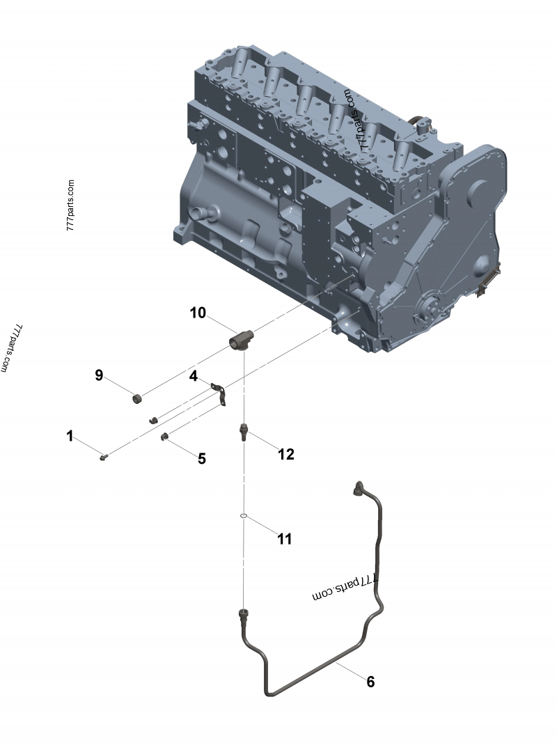 5260546 Compressor water outlet tube - Cummins spare part | 777parts.com
