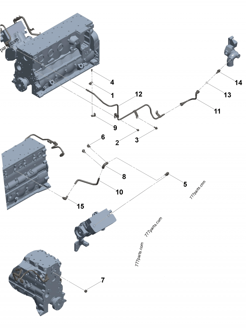 5260950 Compressor water outlet tube - Cummins spare part | 777parts.com