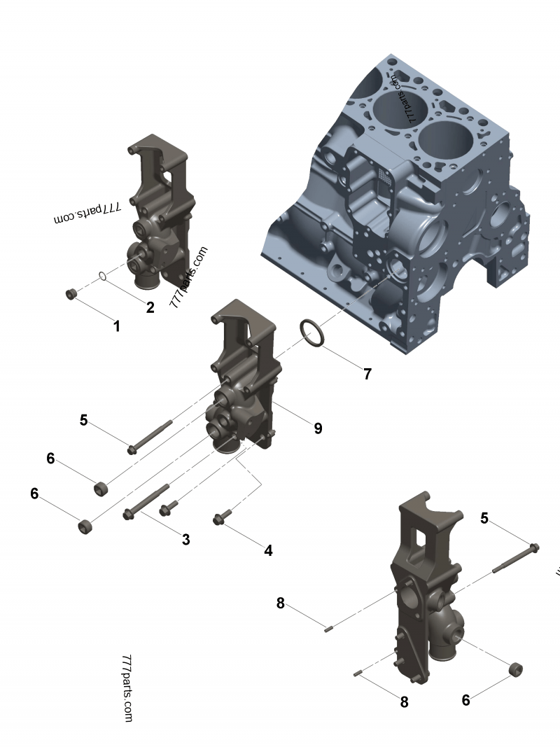 5260973 Water inlet connection - Cummins spare part | 777parts.com