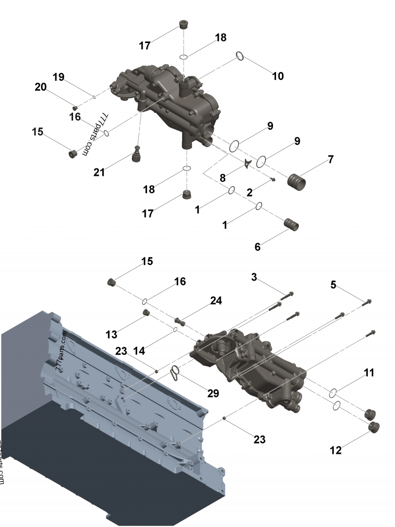 5261587 O ring seal - Cummins spare part | 777parts.com
