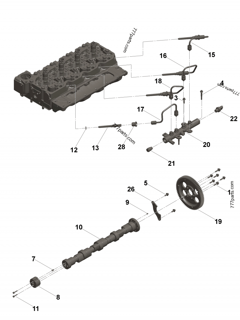 5264181 Injector fuel supply connector retainer - Cummins spare part ...