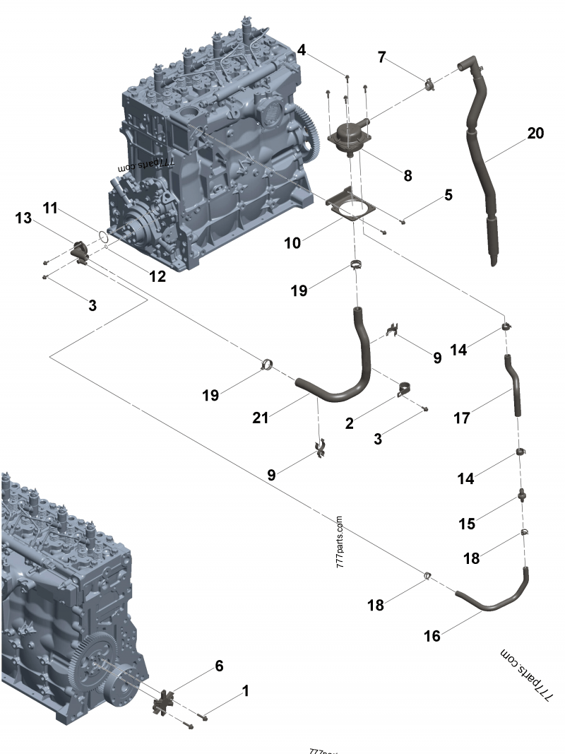 5267079 Hose clamp - Cummins spare part | 777parts.com