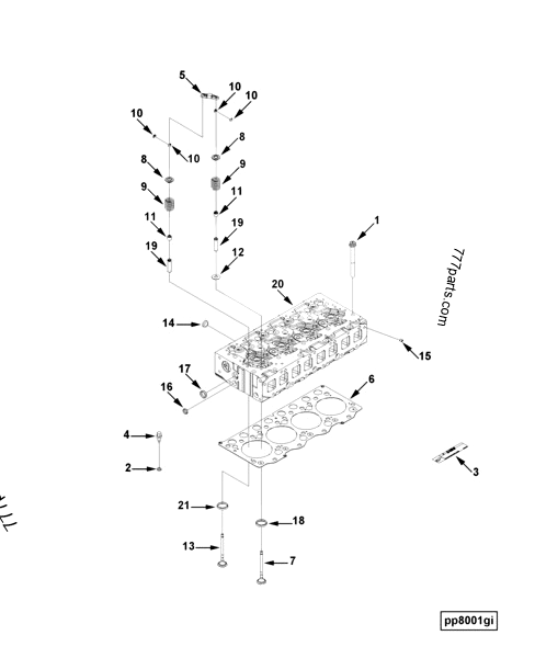5271476 Valve stem guide - Cummins spare part | 777parts.com