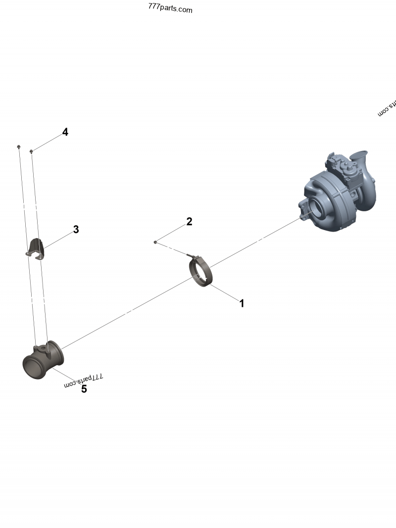 5272045 Exhaust outlet connection - Cummins spare part | 777parts.com