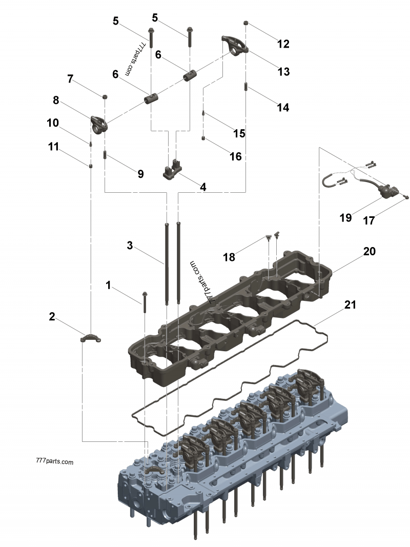 5272959 Rocker lever housing gasket - Cummins spare part | 777parts.com