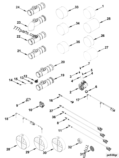 5283128 Particulate filter element - Cummins spare part | 777parts.com