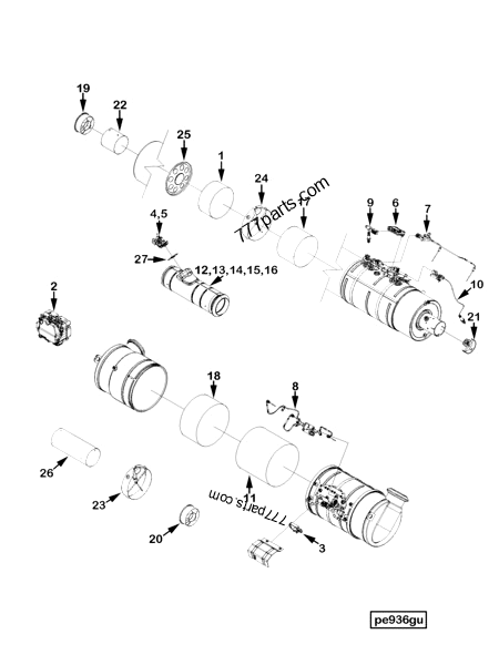 5284050 Catalyst element - Cummins spare part | 777parts.com