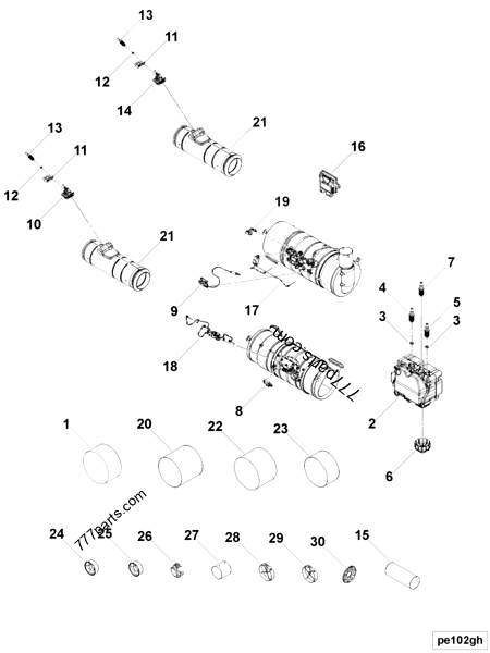 5284050 Catalyst element - Cummins spare part | 777parts.com
