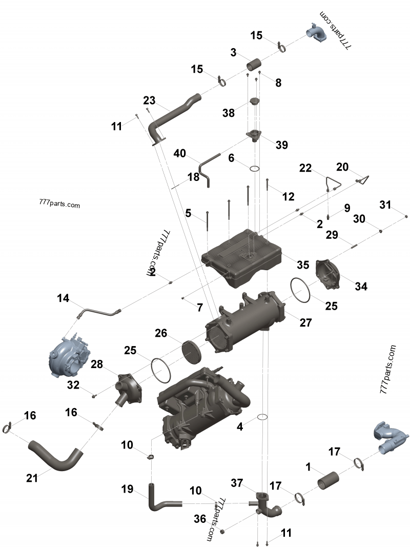 5289417 Heat exchanger - Cummins spare part | 777parts.com