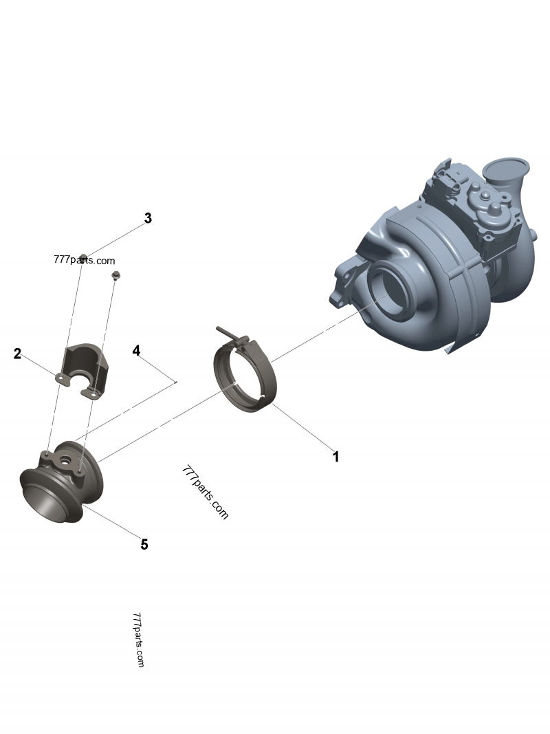 5289931 Exhaust outlet connection - Cummins spare part | 777parts.com