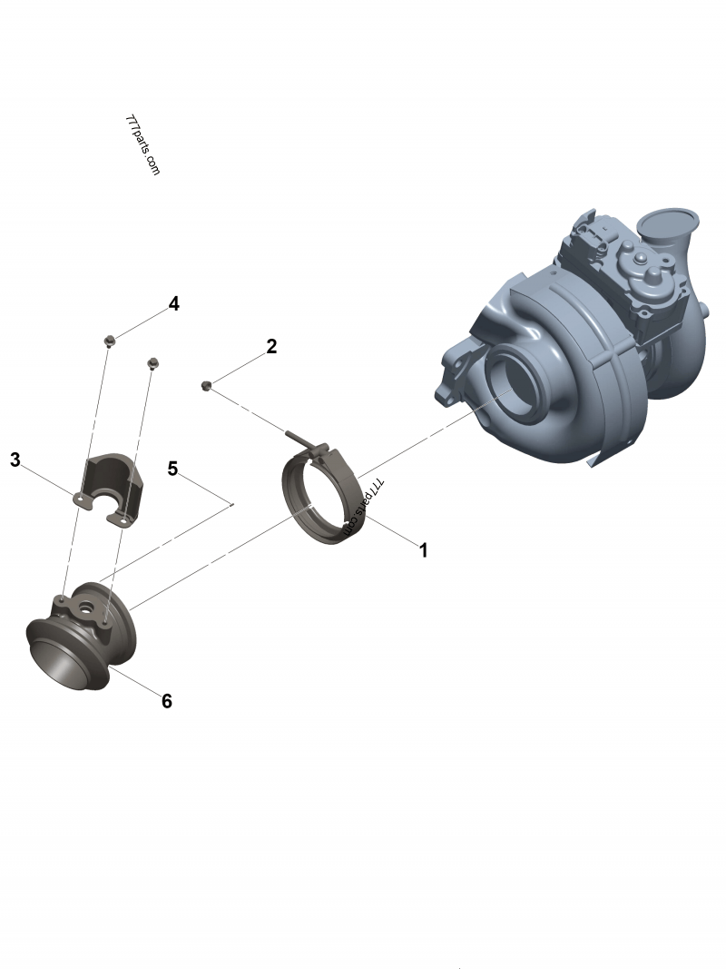 5292517 Exhaust outlet connection - Cummins spare part | 777parts.com