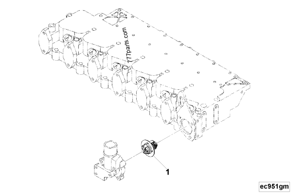 5292738 Thermostat - Cummins spare part | 777parts.com
