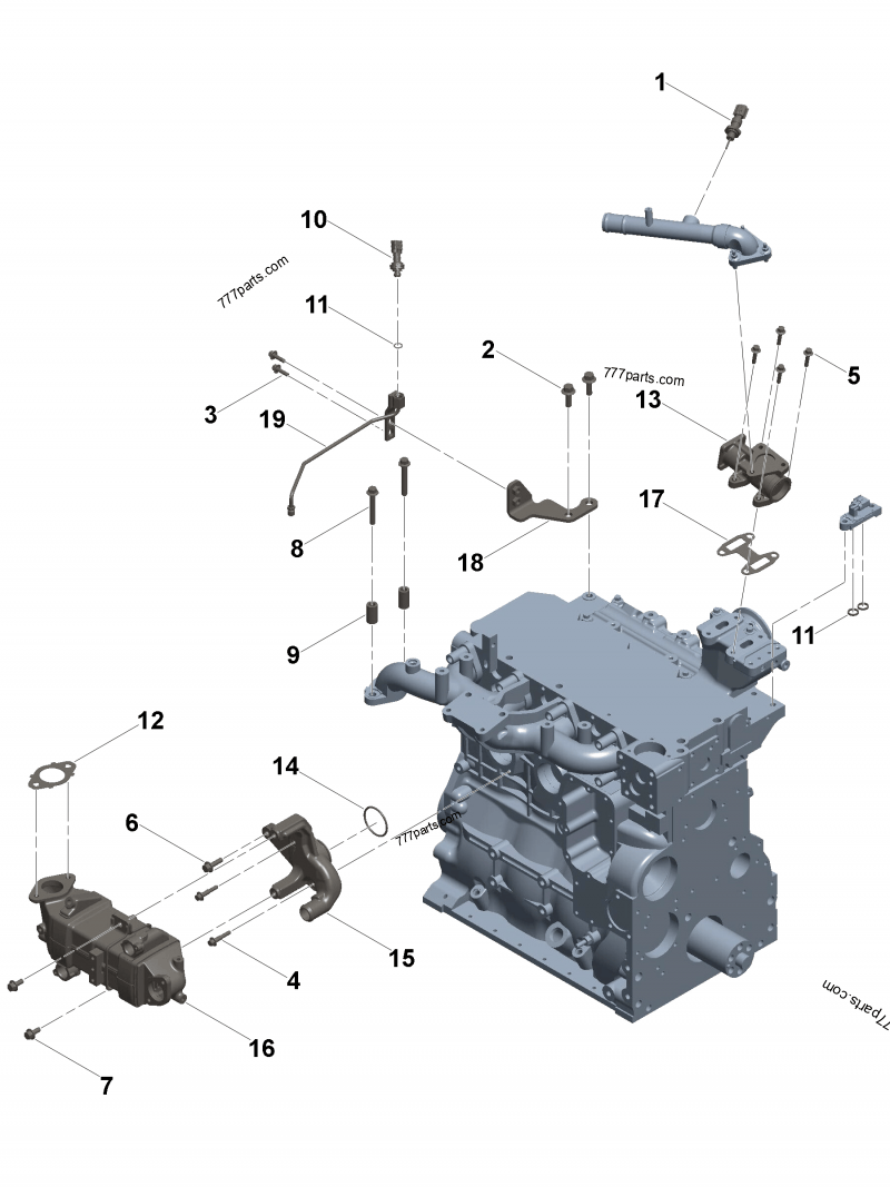 5296739 Tube brace - Cummins spare part | 777parts.com
