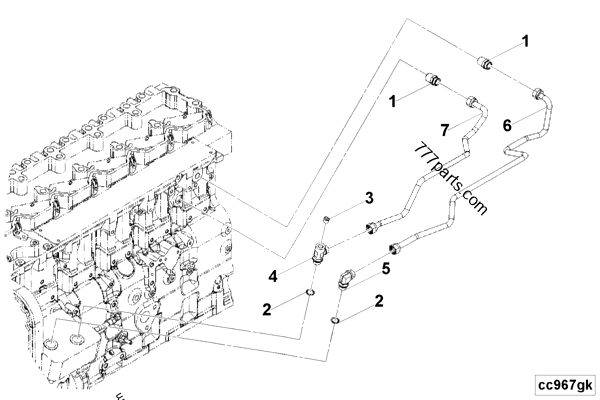 5297942 Compressor water inlet tube - Cummins spare part | 777parts.com