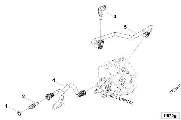 5300566 Fuel supply tube - Cummins spare part | 777parts.com