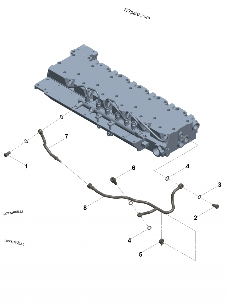 5317164 Fuel drain tube - Cummins spare part | 777parts.com