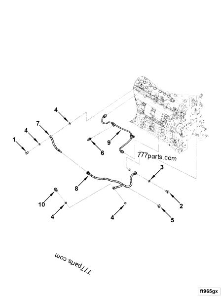 5317164 Fuel drain tube - Cummins spare part | 777parts.com