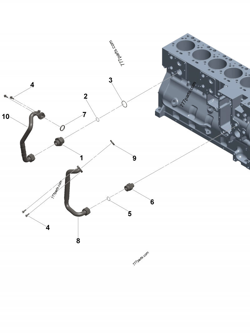5319450 Exhaust outlet tube - Cummins spare part | 777parts.com