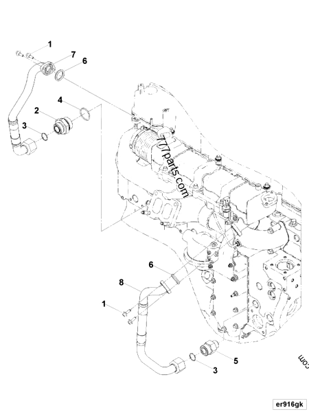 5319450 Exhaust outlet tube - Cummins spare part | 777parts.com