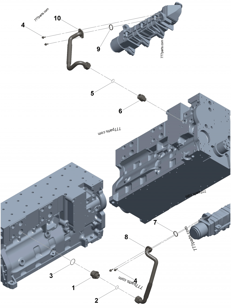 5319450 Exhaust outlet tube - Cummins spare part | 777parts.com