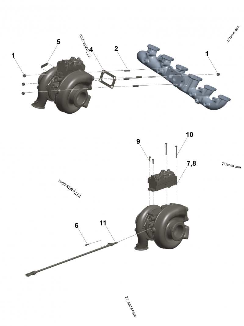 5327045 Turbocharger kit - Cummins spare part | 777parts.com