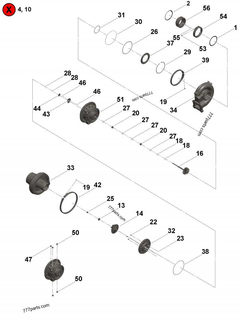 5354740 Turbocharger - Cummins spare part | 777parts.com