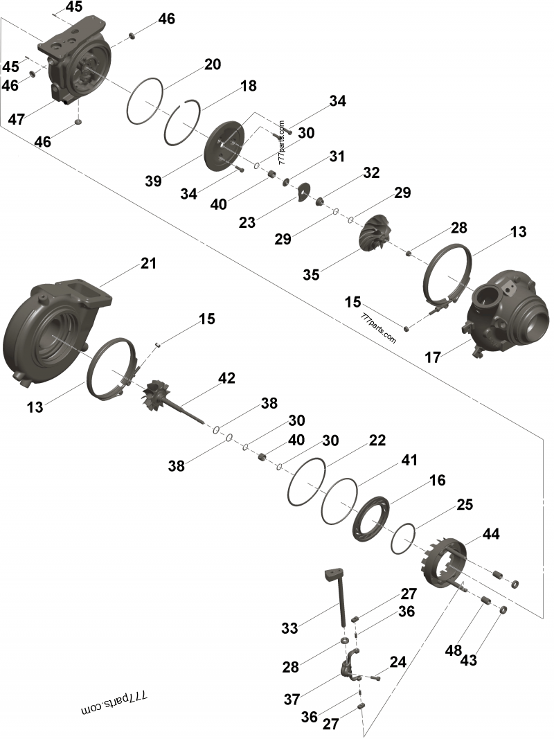 5358003 Turbocharger kit - Cummins spare part | 777parts.com