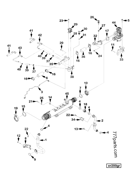 2882564 Pressure sensing tube - Cummins spare part | 777parts.com