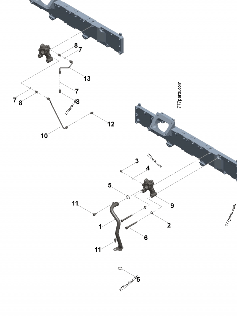 2882680 Water outlet tube - Cummins spare part | 777parts.com
