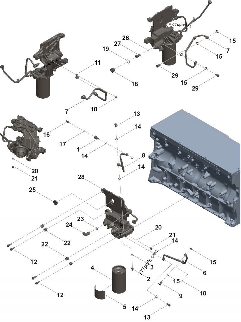 2883263 Quick disconnect connector - Cummins spare part | 777parts.com