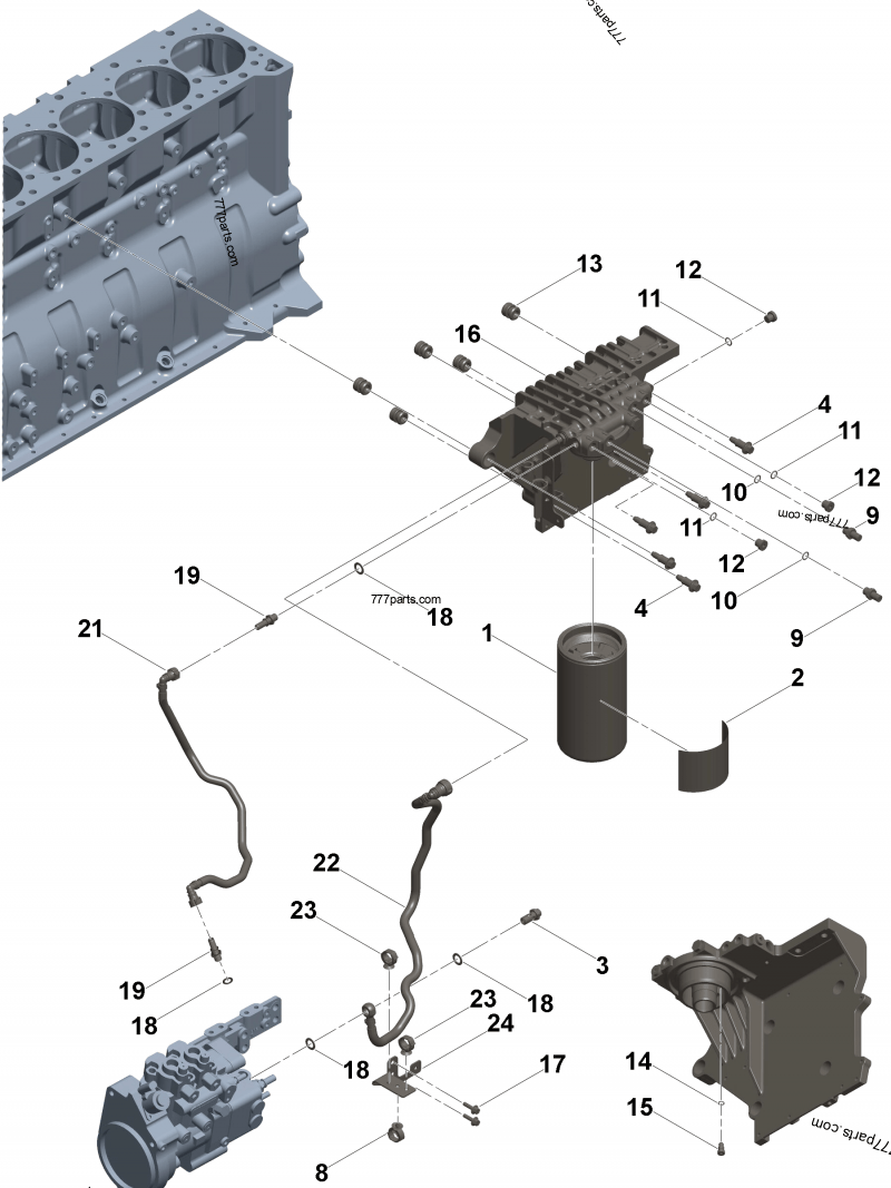 5440773 Fuel supply tube - Cummins spare part | 777parts.com