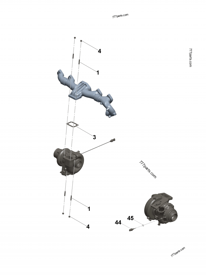 5451733 Turbocharger kit - Cummins spare part | 777parts.com
