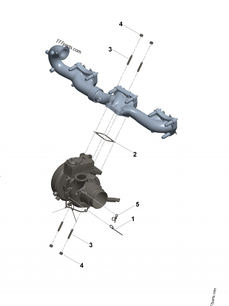 5452694 Turbocharger electric actuator - Cummins spare part | 777parts.com