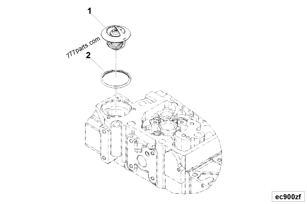 2886377 Thermostat - Cummins spare part | 777parts.com