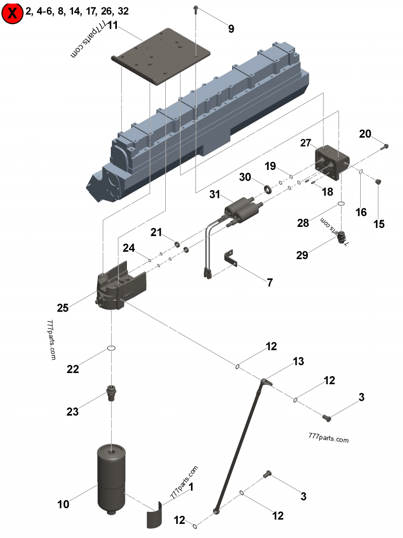 5483862 Fuel transfer pump - Cummins spare part | 777parts.com