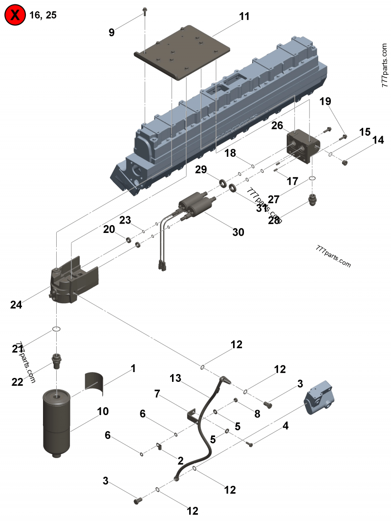 5483862 Fuel transfer pump - Cummins spare part | 777parts.com
