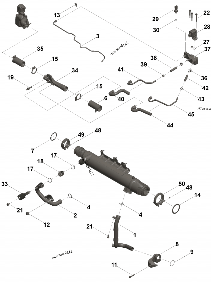 5484564 V band clamp - Cummins spare part | 777parts.com