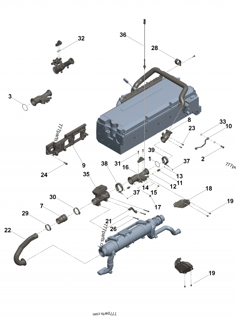 5484566 V band clamp - Cummins spare part | 777parts.com