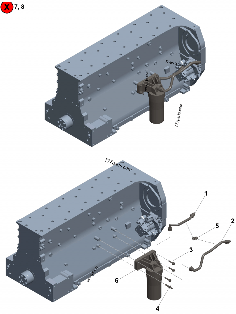 5486943 Fuel filter head - Cummins spare part | 777parts.com