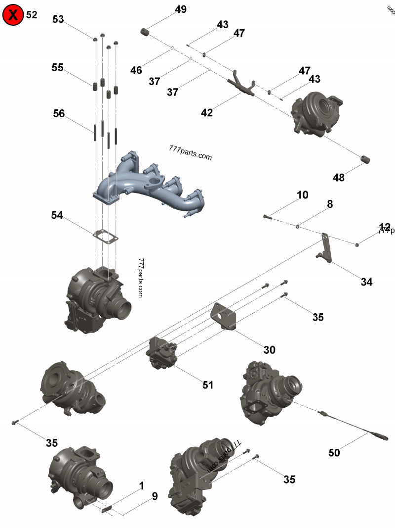 5491812 Turbocharger speed sensor - Cummins spare part | 777parts.com