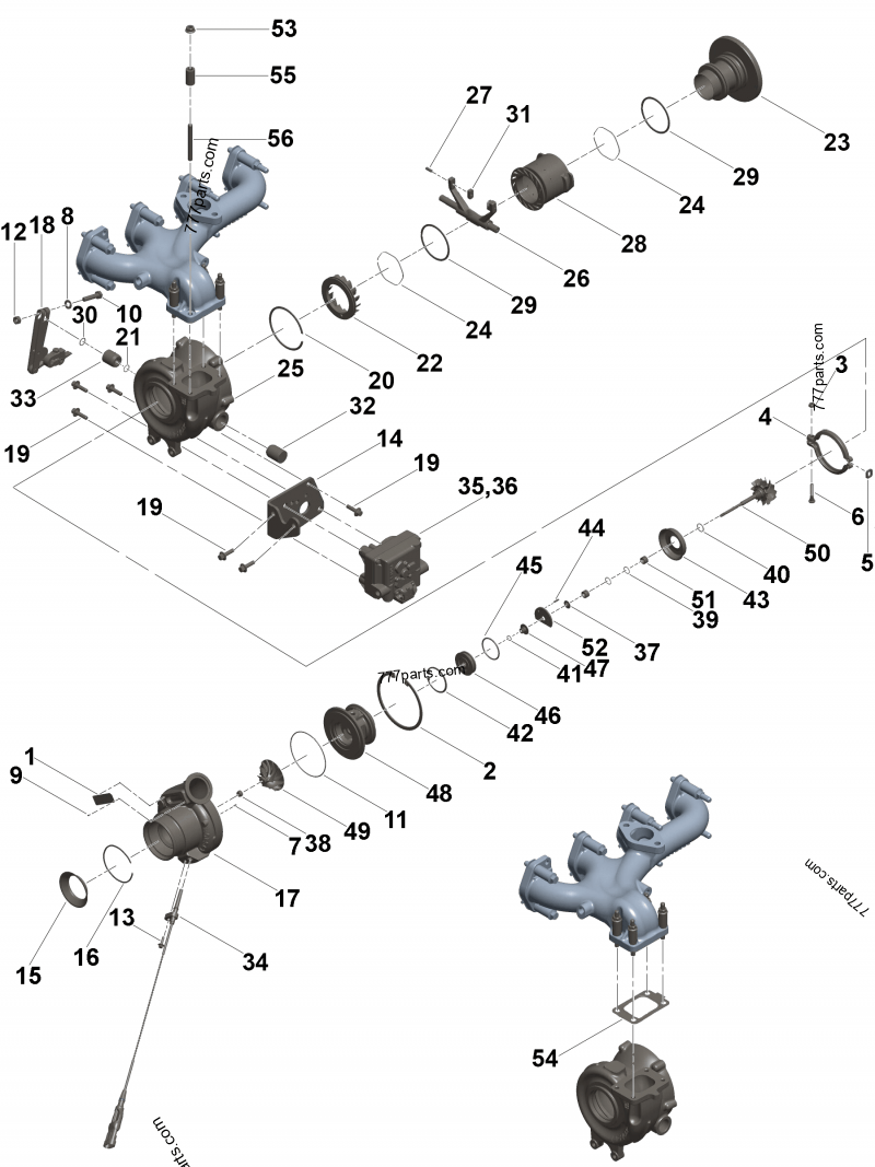 5491812 Turbocharger speed sensor - Cummins spare part | 777parts.com