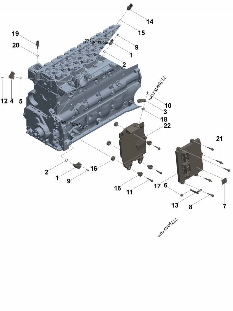 2897333 Pressure temperature sensor - Cummins spare part | 777parts.com