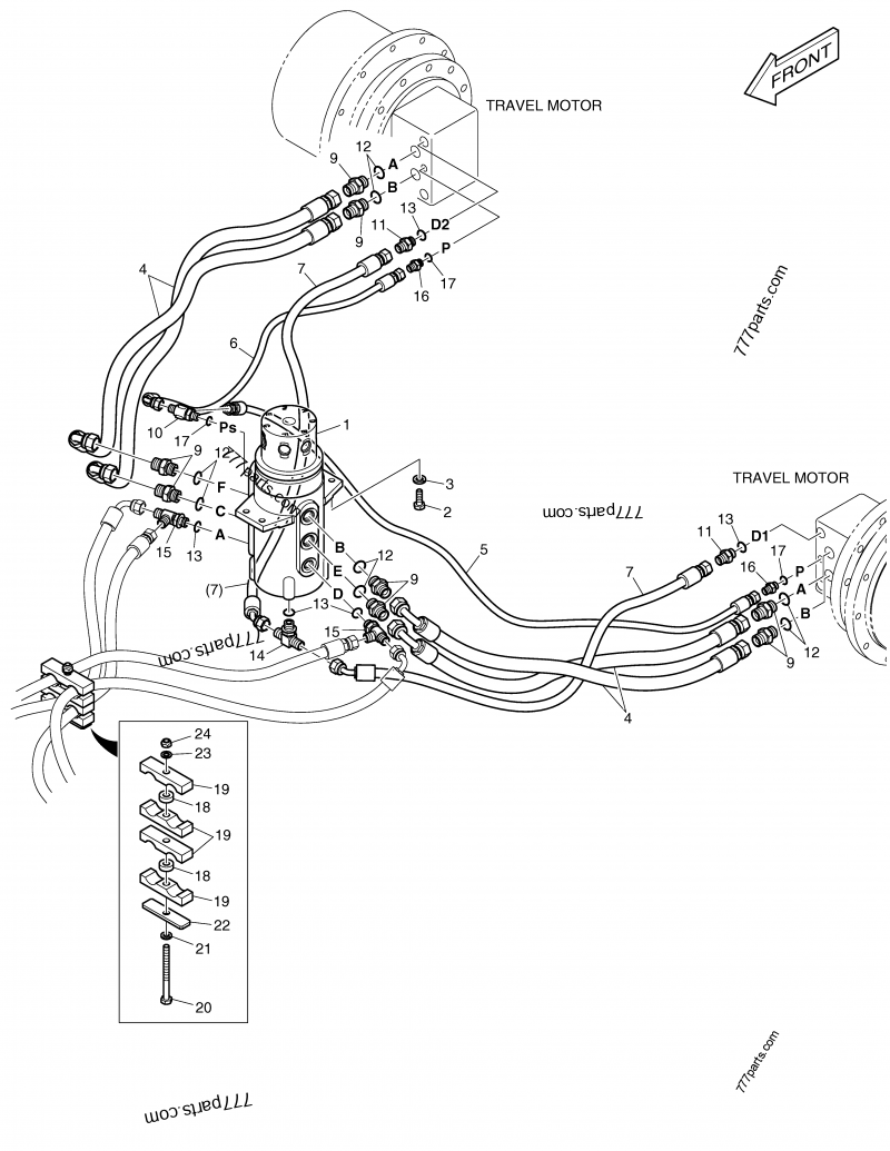 114-00551 SPACER - 11400551 - Doosan spare part | 777parts.com
