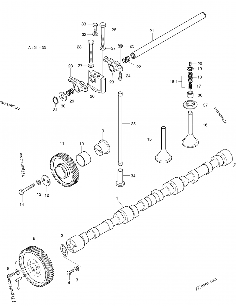 65.04104-0007 COTTER, VALVE - 65041040007 - Doosan spare part ...